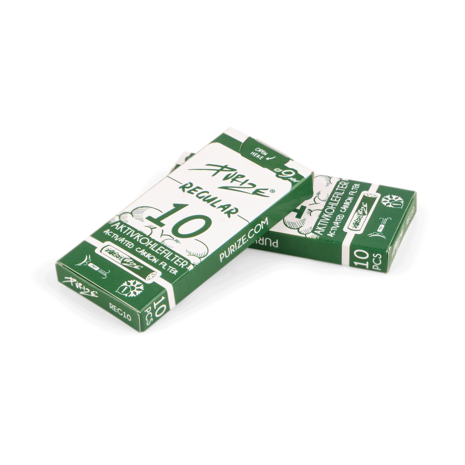 Activated charcoal filter Regular Size from PURIZE® | 100% organic